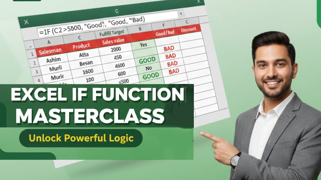 IF Function Master Class in Excel 📈 - YouTube