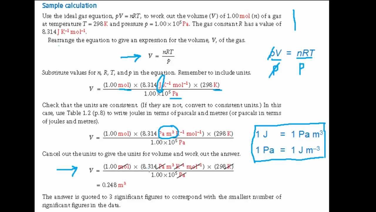 Carrying out chemical calculations - YouTube
