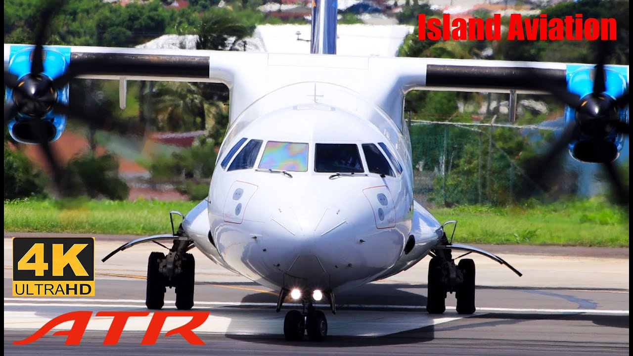 ATR's From The Eastern Caribbean | (10) Arrivals @ St. Kitts | ATR 42 - ATR 72 | Eastern ...