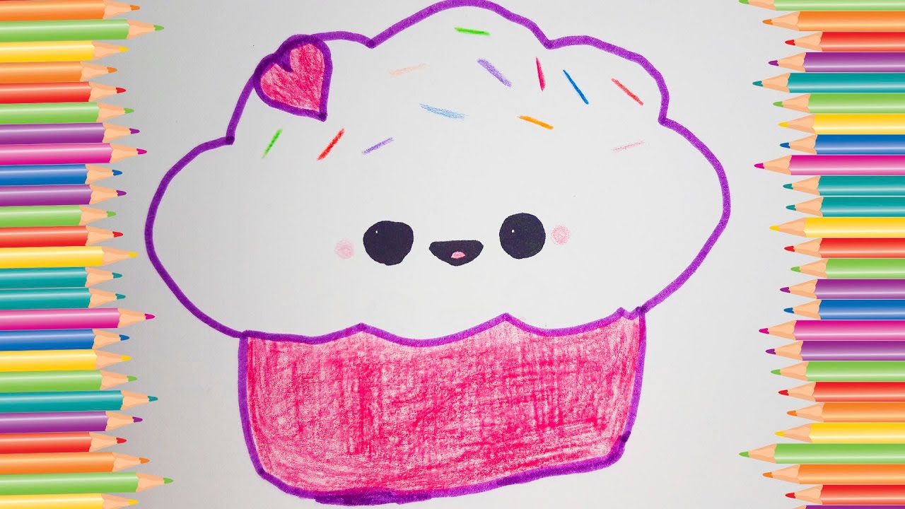 How to draw squishy cakes for sketchbook - YouTube