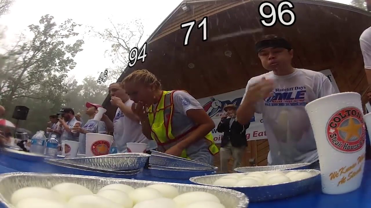 120 Eggs Eaten in 8 Mins World Egg Eating Championship - YouTube