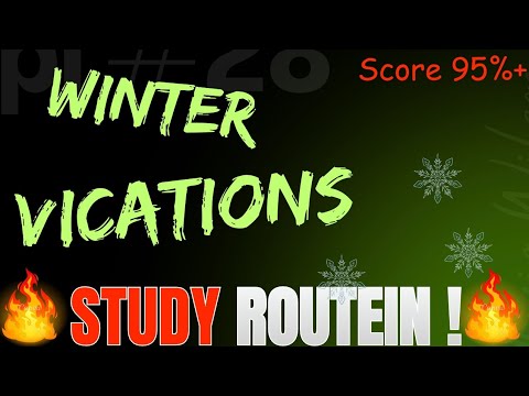 Best Winter Study Routine 🔥 | How to Study in Winter | Smart Study ...