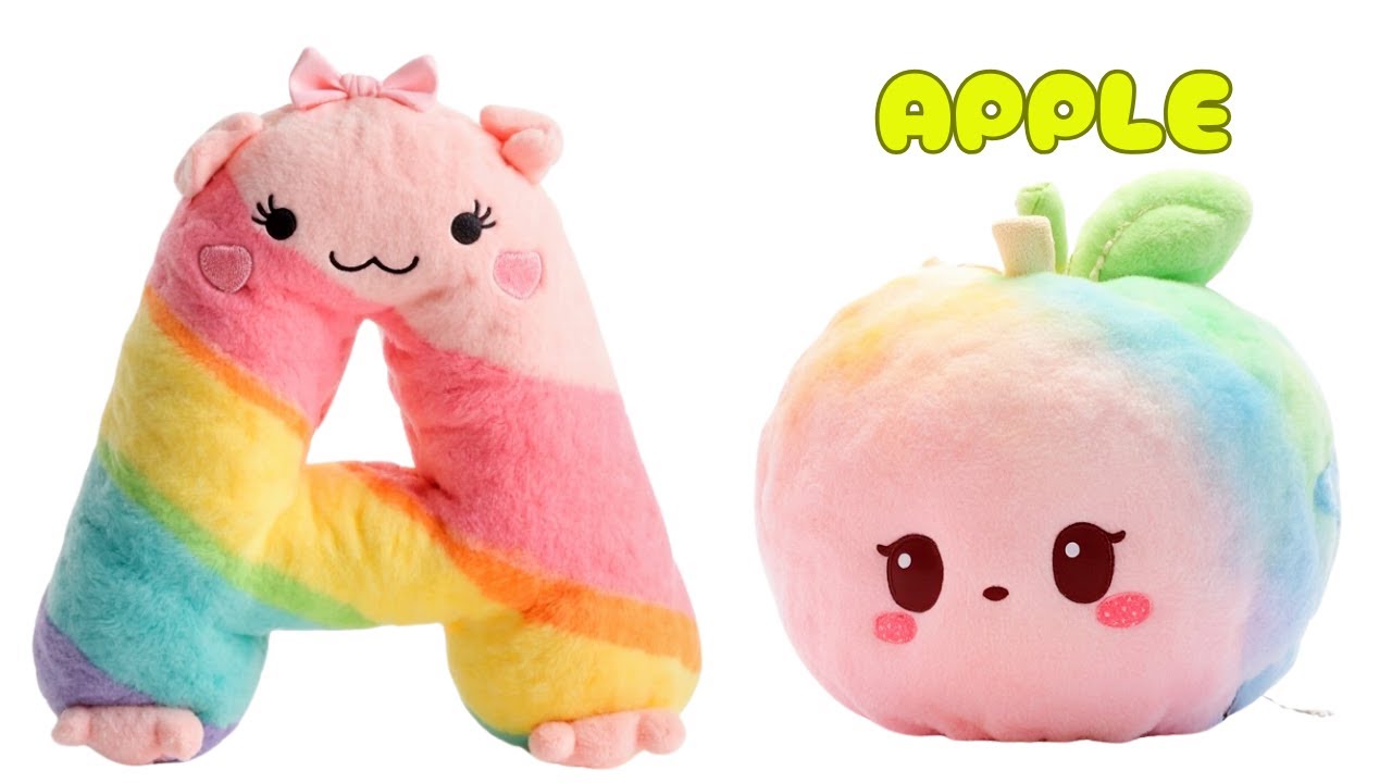 ABC Song (3D Plushie Gummy Puff Style) | Fun ABC phonics Song for Kids ...