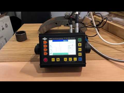 EMAT Thickness Gauge B-scan for hot surfaces