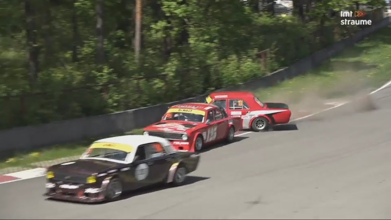 Dzintara Volga 2018. Race 1 Bikernieki Race Track. Spins - YouTube