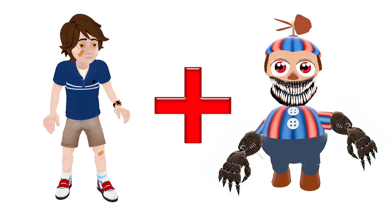 Gregory + Nightmare Balloon Boy = ? FNAF SB Animation - YouTube