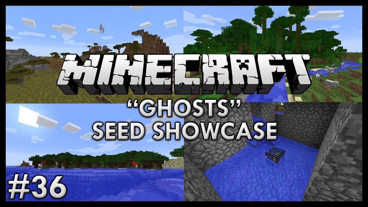 Minecraft 1.7.2 || "Ghosts" Seed Showcase || Roofed Forests, Dungeons & Desert Temples! - YouTube