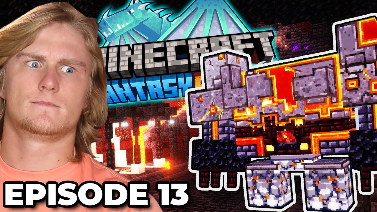 FANTASY REALM MINECRAFT Ep 13 | Netherite MONSTROSITY!!! - YouTube