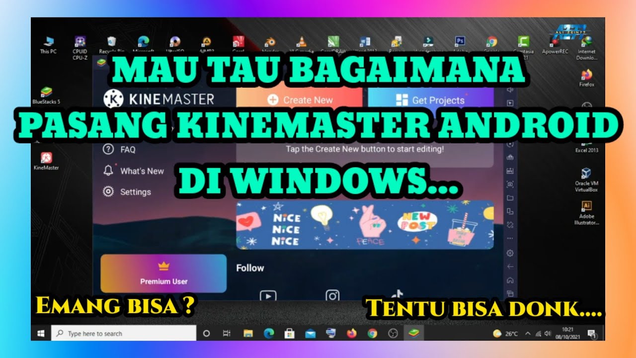 CARA INSTAL KINEMASTER DI WINDOWS 10 64 Bit DENGAN EMULATOR BLUESTACKS ...
