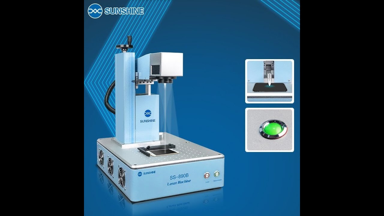 SUNSHINE SS 890B Laser Mobile Phone Frame Glass Remove Machine - YouTube
