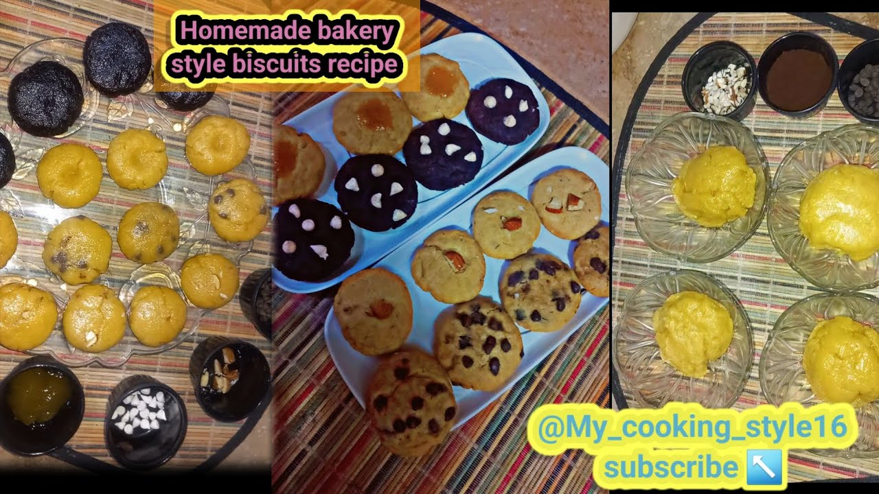 Homemade bakery style biscuits |Four different types of biscuits recipe ...