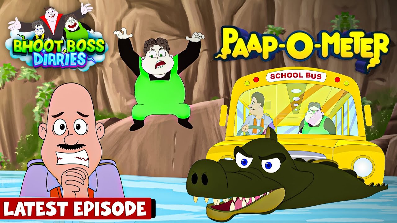 A Bad School Bus Driver | Paap-O-Meter | Bhoot Boss | मजेदार कार्टून ...