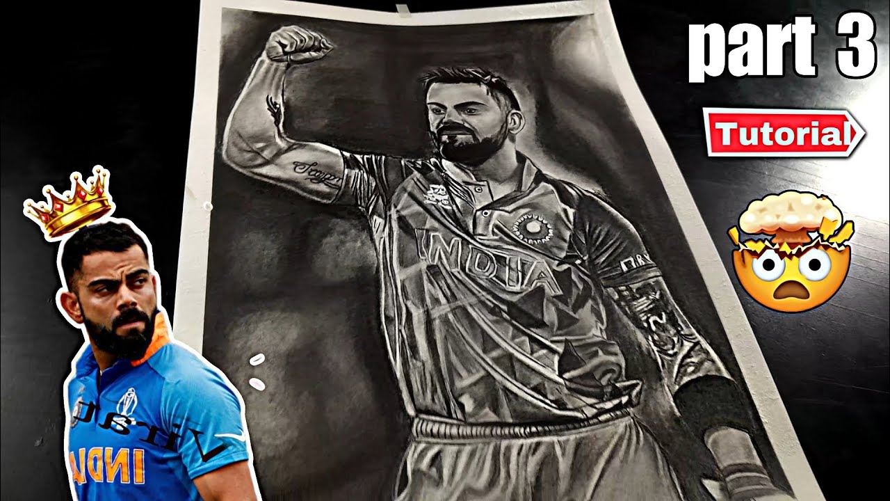 Can I draw Virat Kohli || Virat Kohli shading tutorial part 3 | # ...
