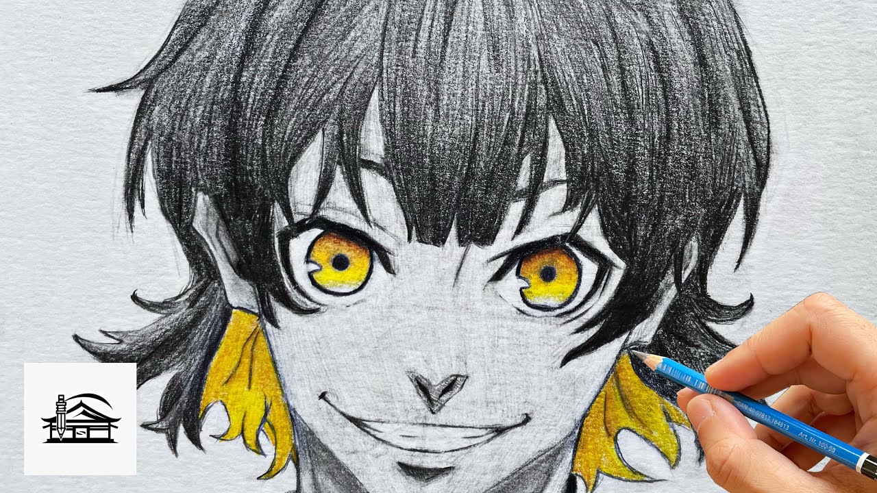 How to Draw Meguru Bachira | Blue Lock Drawing Tutorial - YouTube