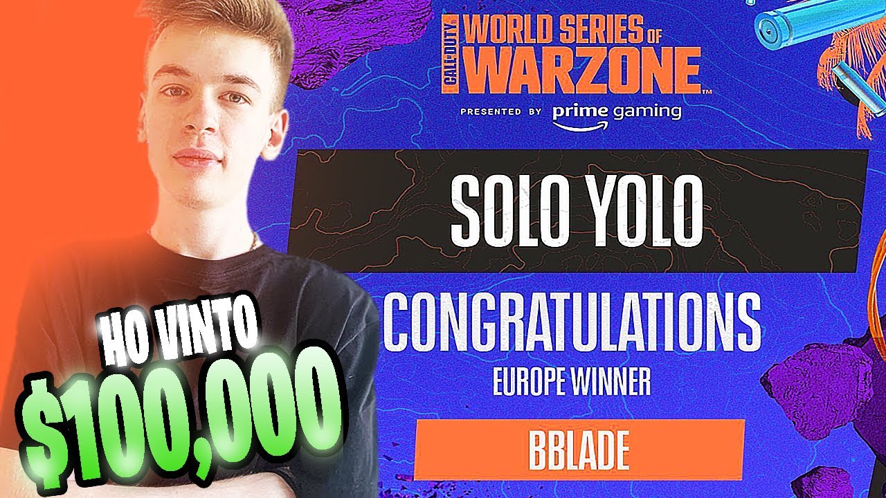 HO VINTO 100.000$ AL SOLO YOLO DI WARZONE 2022 (WSOW) - YouTube