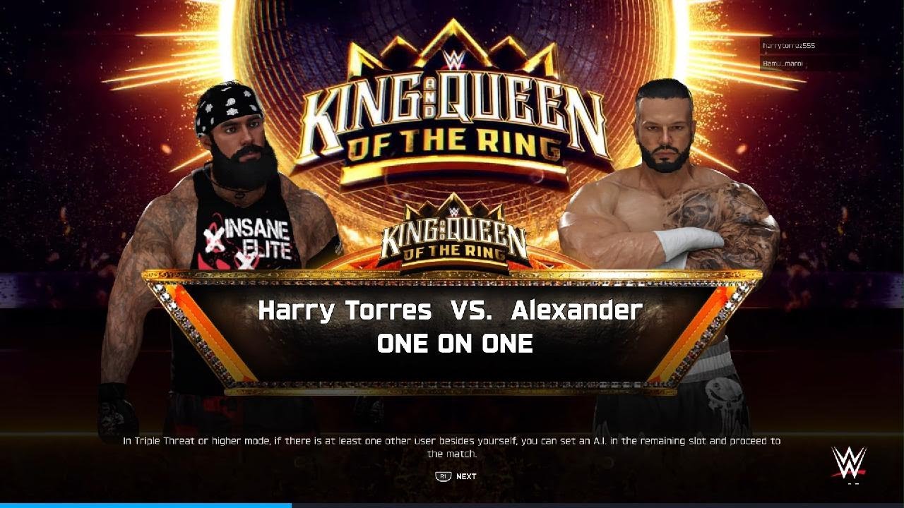 WWE 2K25 The Bigman Harry Torres vs Alexander - YouTube