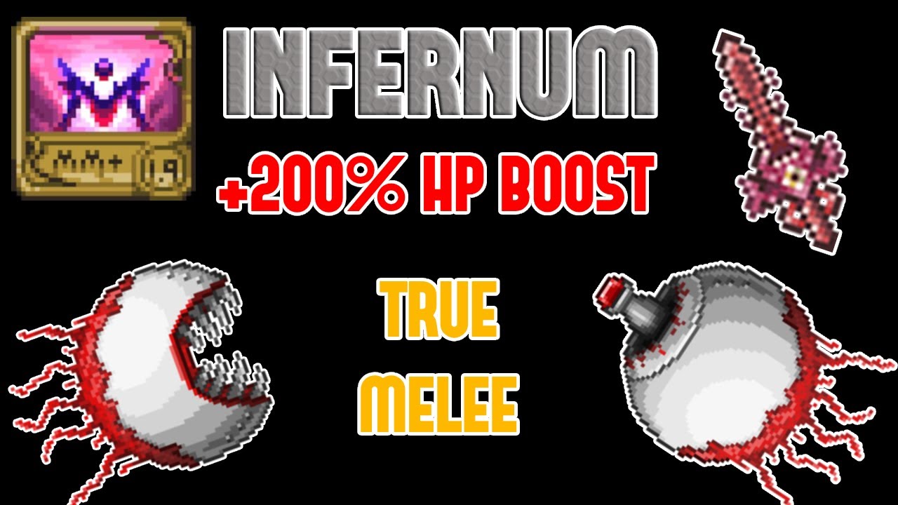 Terraria Calamity Infernum | The Twins | [TRUE MELEE] | HP Boss BOOSTED ...