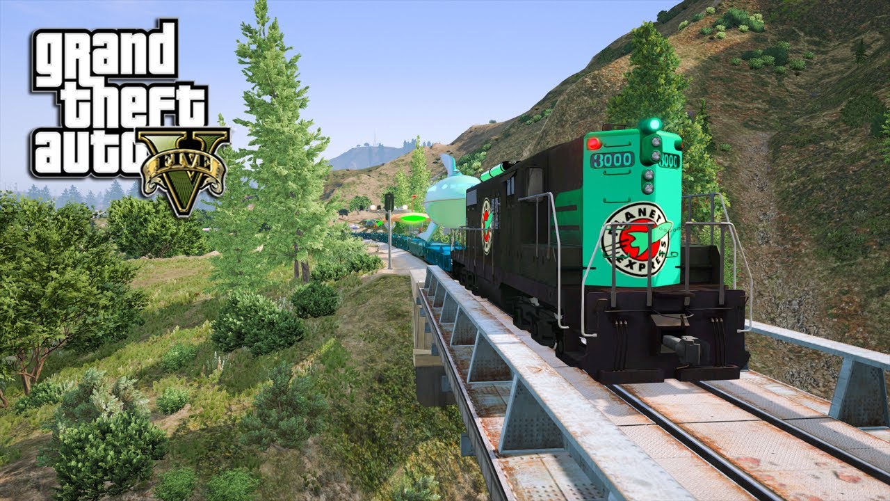 GTA 5 - REALISTIC STEAM TRAINS AND SUPERHEROS! (2K) - YouTube