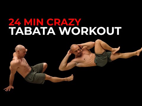 24 Min Crazy Intense Tabata Workout - Bodyweight