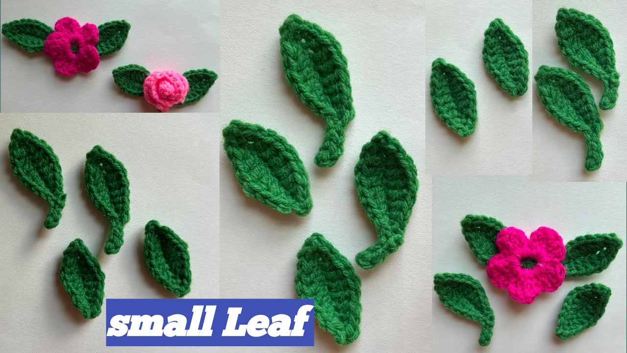 Crochet Small Leaf Pattern | How to Crochet for Beginners | Small ...