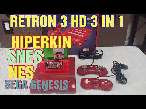 RETRON HD 3 IN 1 HIPERKIN SNES,NES,SEGA GENESIS, - YouTube