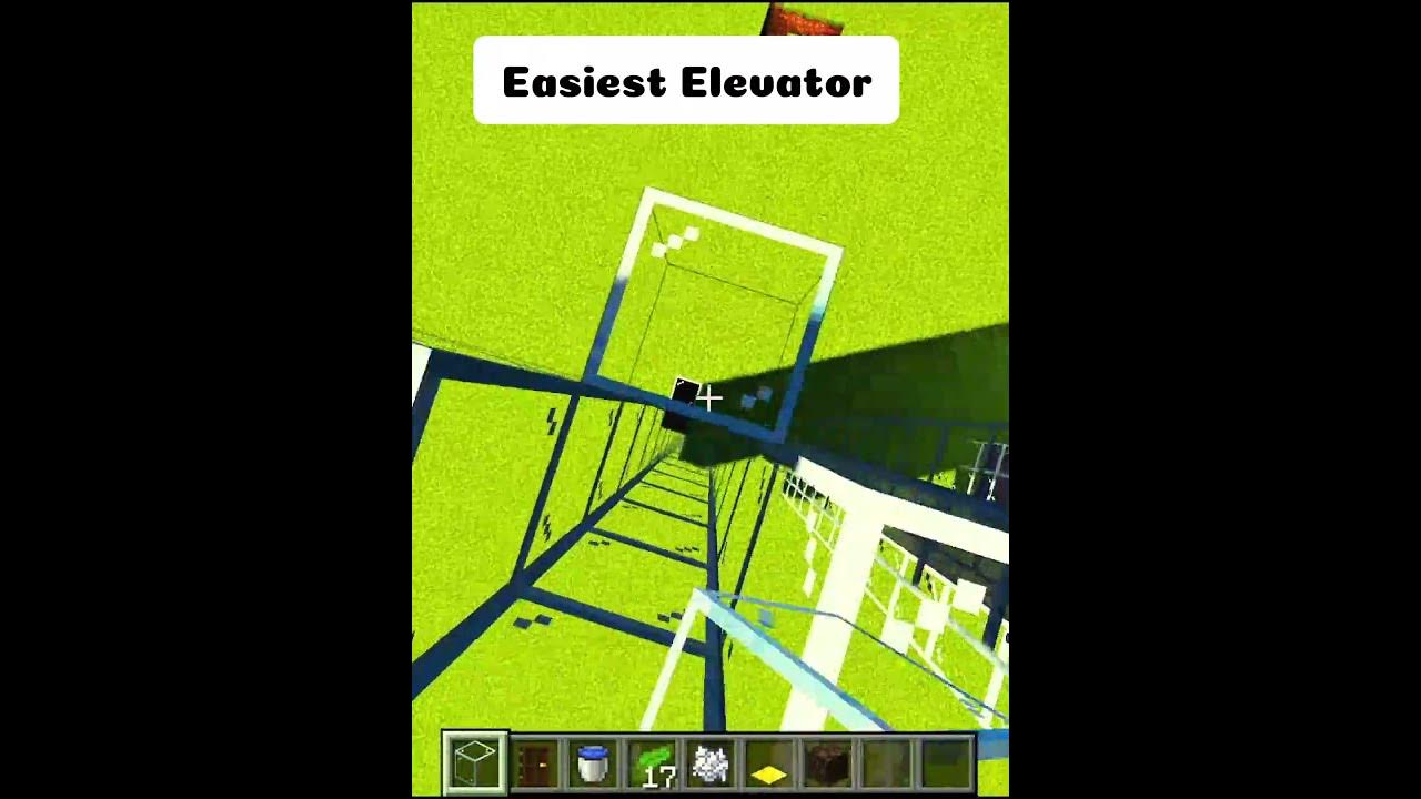 Easiest Working Elevator In Minecraft #minecraftshorts # ...