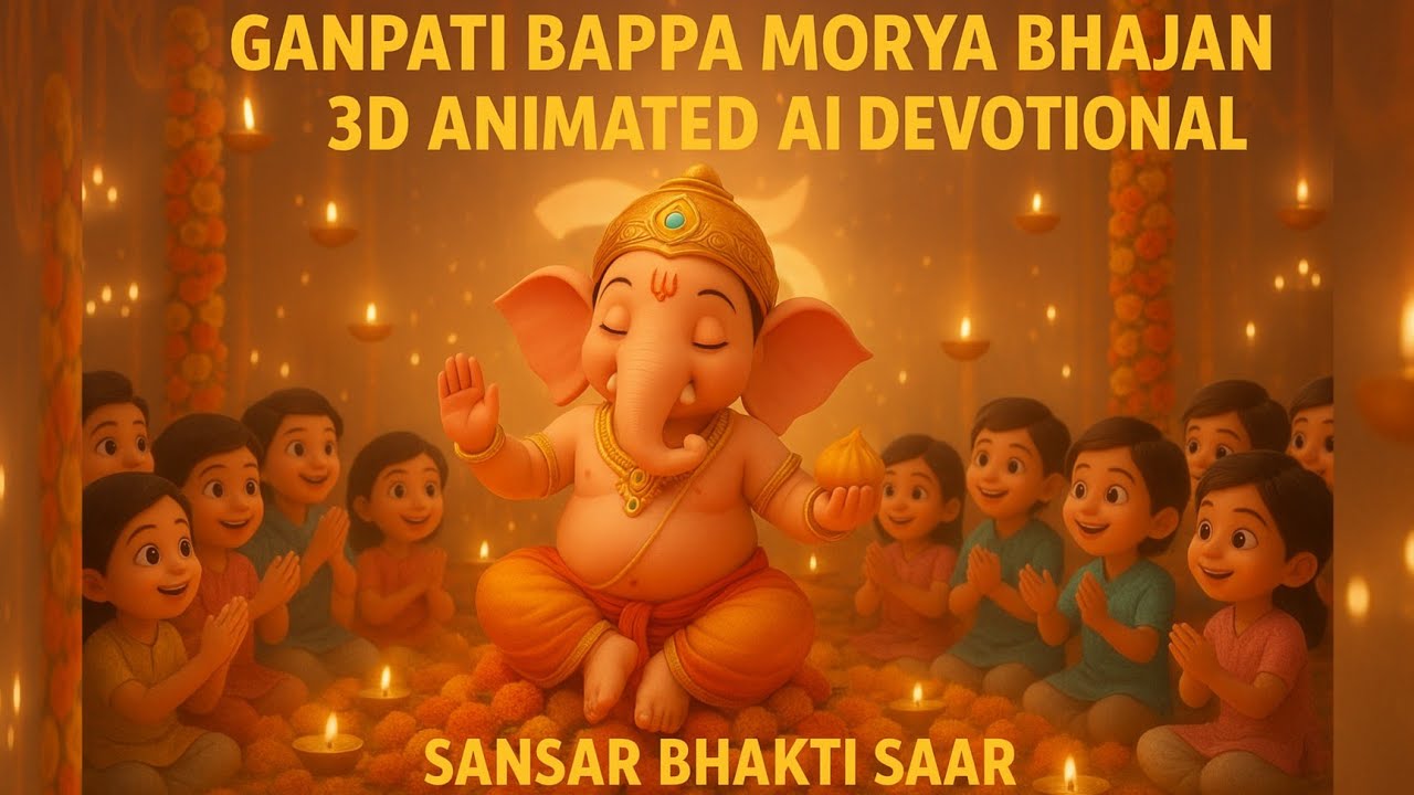 Deva Shree Ganesha | Powerful 3D Animation | Ganpati Bappa Song in 4K # ...