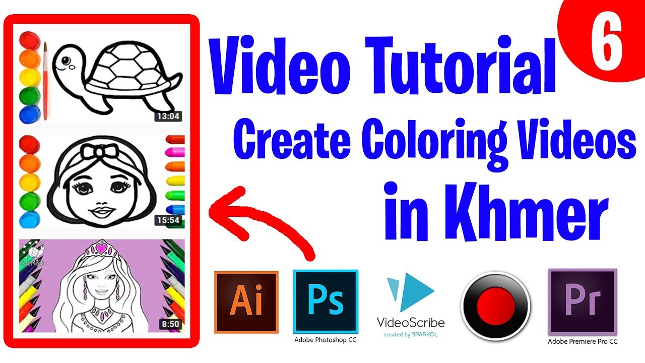 Video Tutorial | How To Make Drawing and Coloring Videos | Original ...