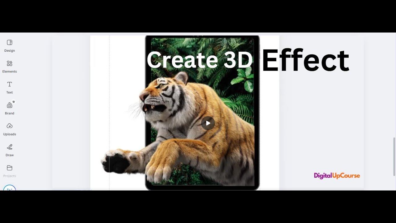 How to Create a 3D Effect in Canva Using Frames and Images: Step-by-Step Guide | Canva 3D Effect ...