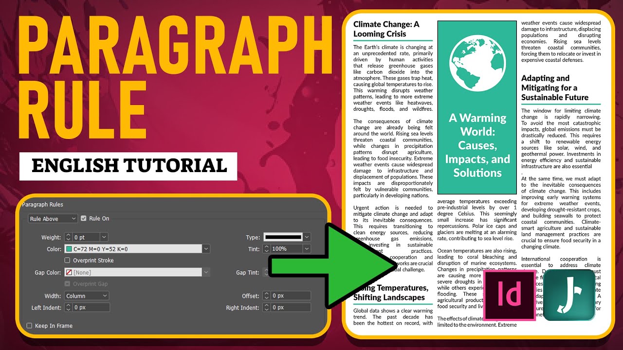 Create Perfect Lines in Seconds with InDesign Paragraph Rules - YouTube