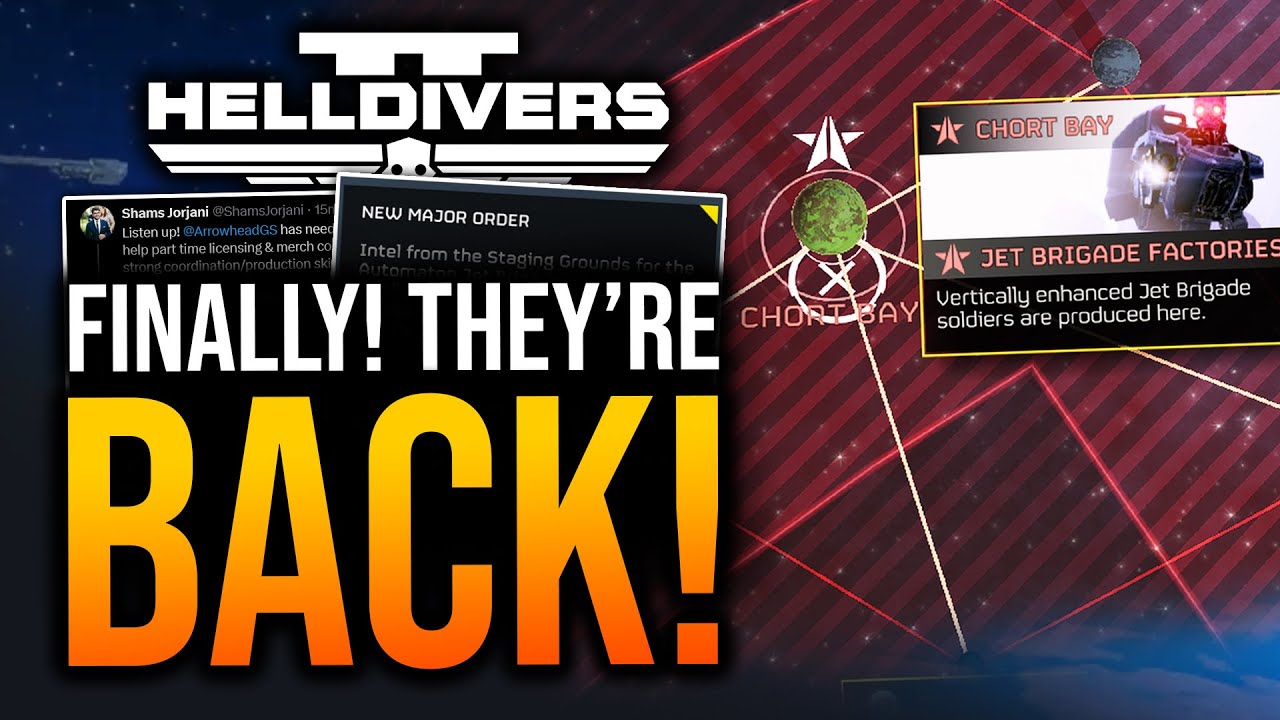 Helldivers 2 - Jet Brigade is Back! NEW Major Order & CEO on Merch ...