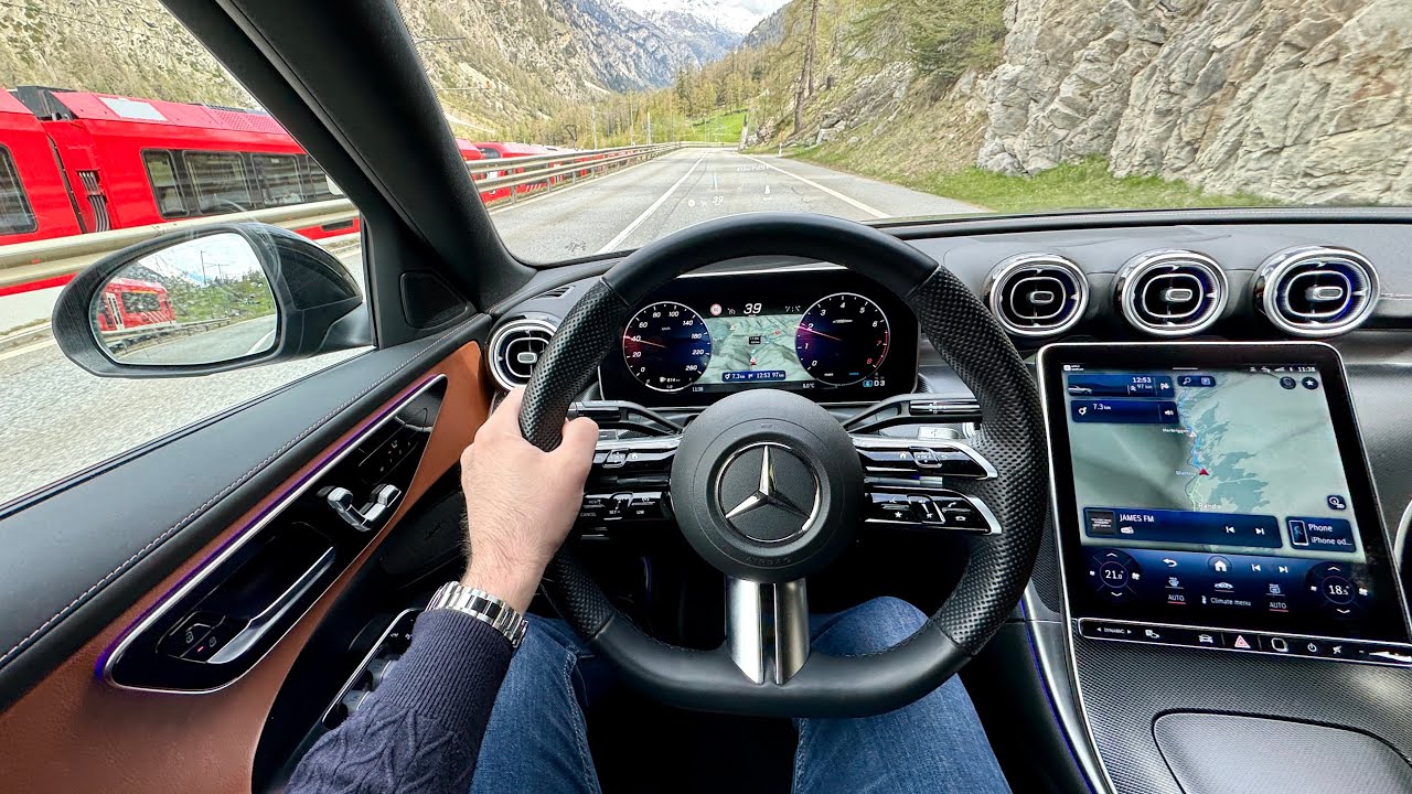 MERCEDES C-CLASS (C 300 4MATIC AMG Line) - SCENIC POV drive in ...