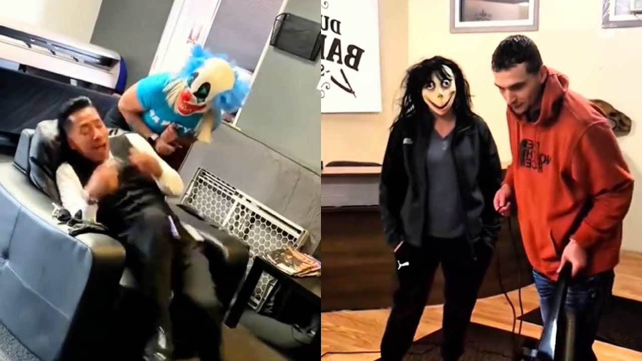 BEST SCARE CAM REACTIONS 2024 | Scare pranks - YouTube