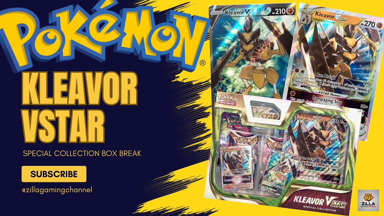 Pokemon Kleavor VSTAR Special Collection Box - YouTube