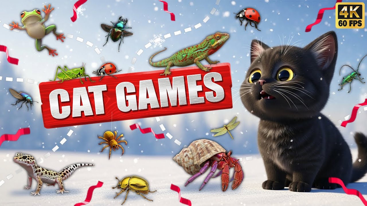 CAT GAMES 🐾3D Game for Cats | Video for Cats – Ultimate CAT TV #124😻 ...