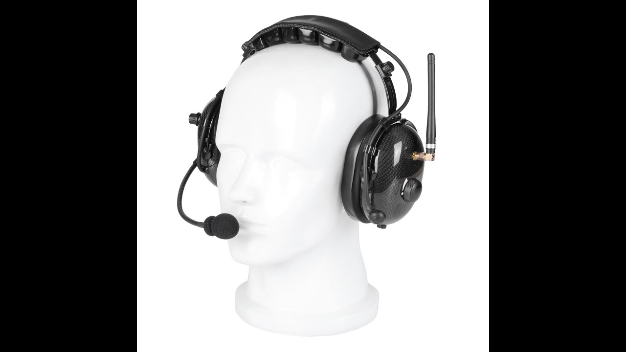 AG-5 Noise canceling wireless communication headset - YouTube