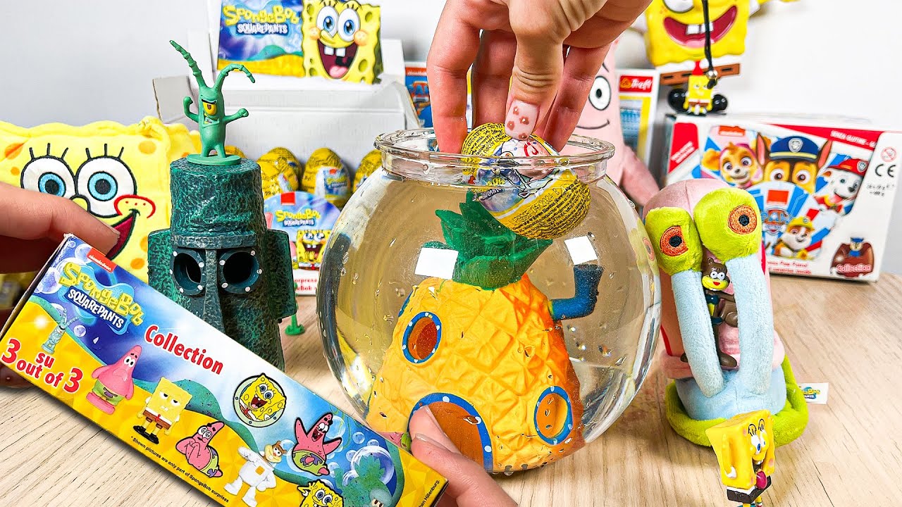 Spongebob Squarepants Mystery Box and Eggs Surprise Unboxing Review ...