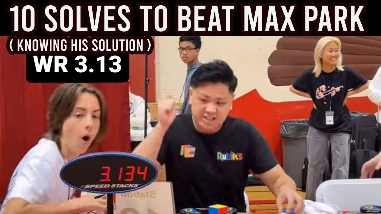 Breaking the Rubik's Cube World Record: Can I Match Max Park's Speed ...