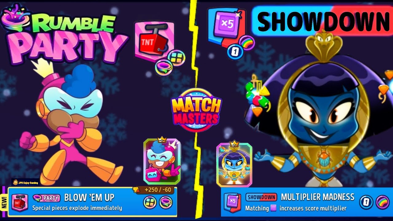 Rumble Party Blow 'Em Up+Square Matches/ SHOWDOWN 🟦🟥 Multiplier Madness ...