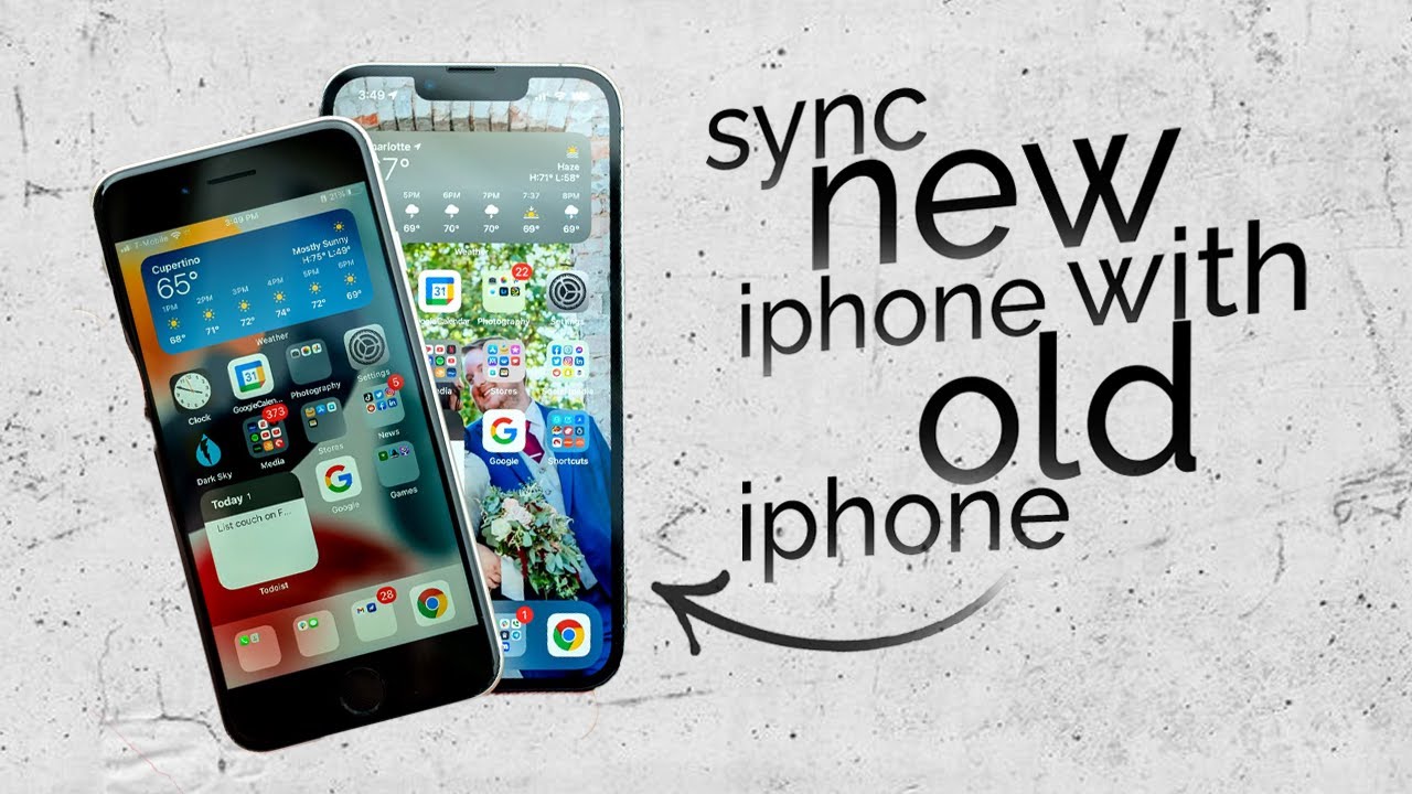 How to Sync New iPhone with Old iPhone (tutorial) - YouTube