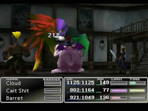 Final Fantasy 7 - Lost Number Fight Shinra Mansion Safe Boss - YouTube
