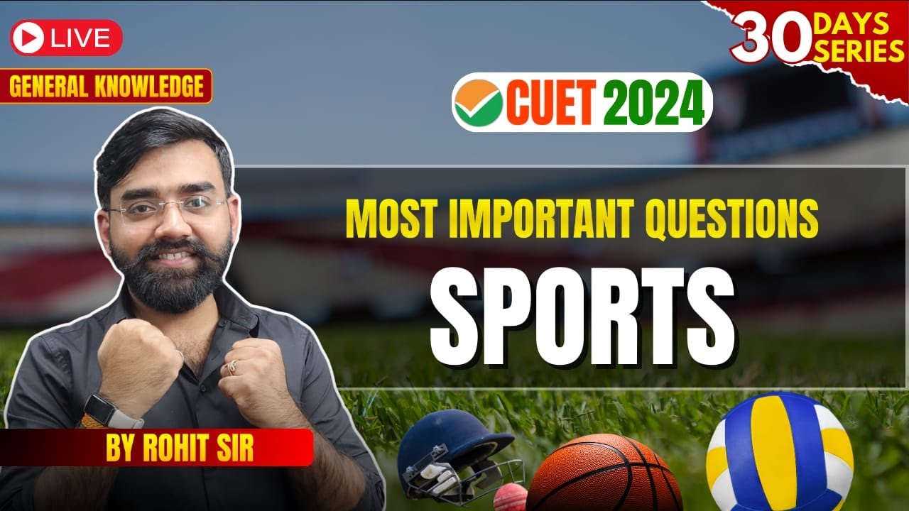 General Knowledge CUET 2024 | Most Important Questions (Sports) | CUET ...