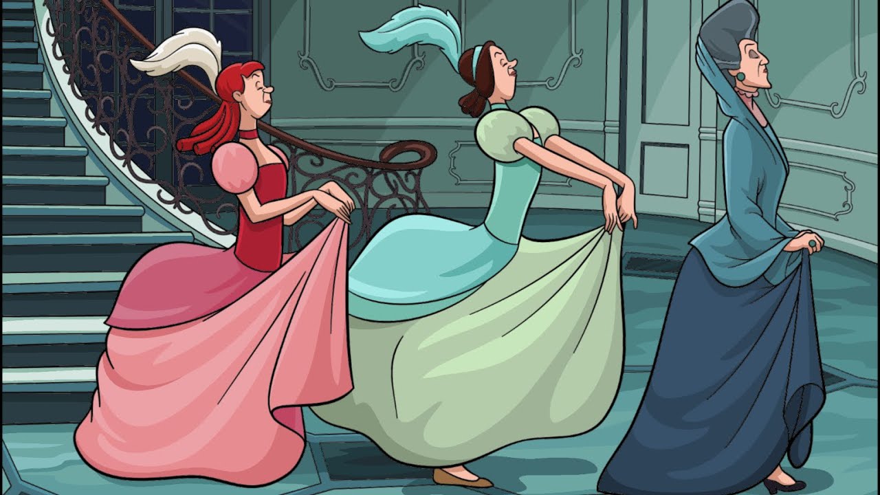 Happy Color app Paint by Numbers Colour with me Cinderella Sisters # ...