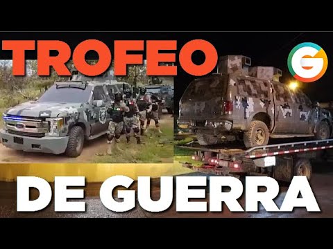 Aseguran la camioneta “monstruo” del CJNG en Tepalcatepec #Michoacán ...