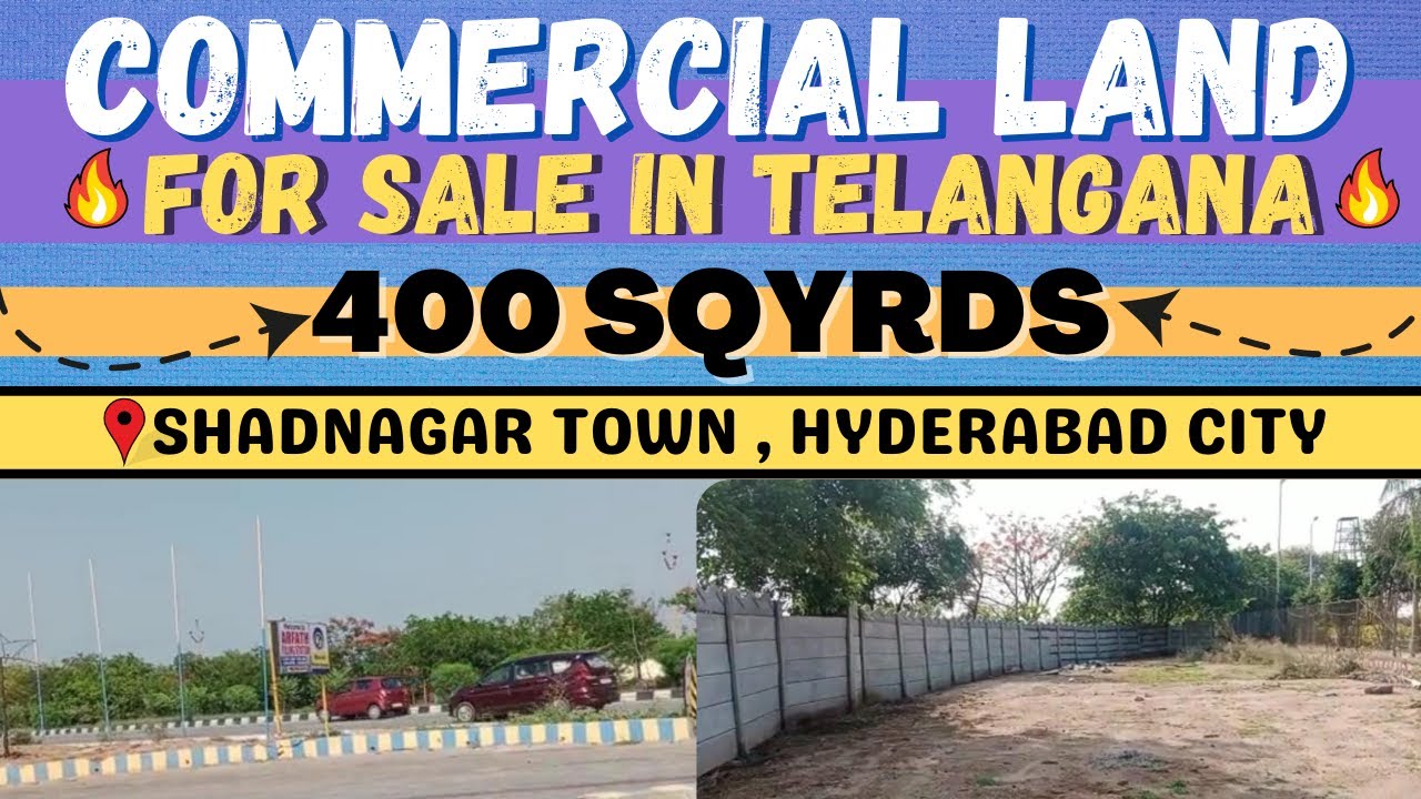 SHADNAGAR : 400 SQYRDS COMMERCIAL PLOT FOR SALE | KOTHUR | SHAMSHABAD ...