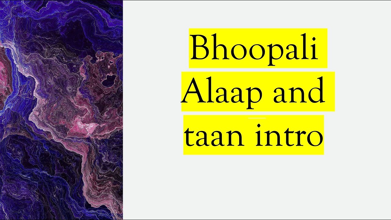 Raag Bhoopali Bandish with aalap and taan intro - YouTube