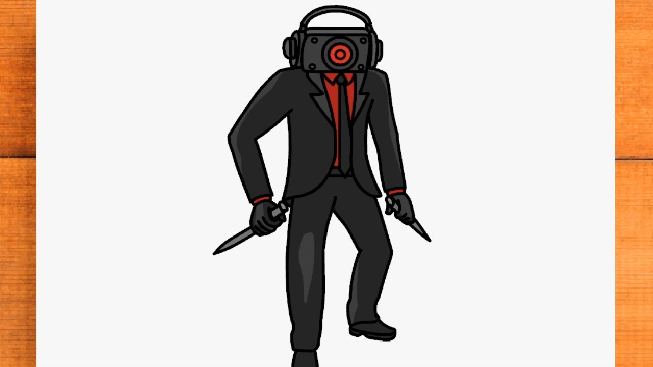 How to draw RED SPEAKERMAN Skibidi Toilet 67 - YouTube