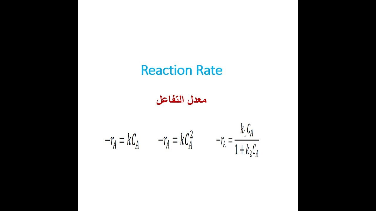 Reaction Rate Equation (i.e., Rate Law) - YouTube