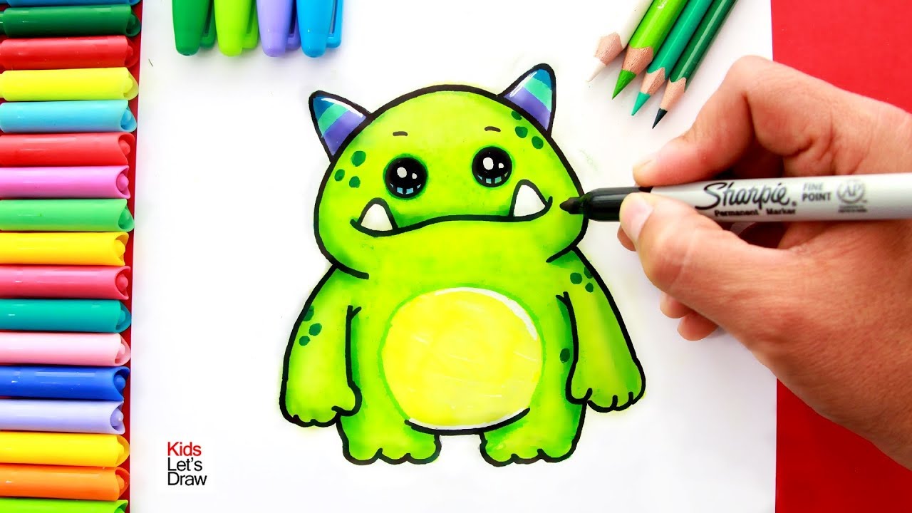 Aprende a dibujar un Ogro Kawaii fácil | How to Draw a Cute Ogre Easy ...