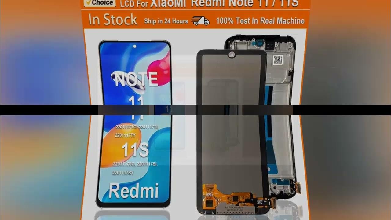 Montagem do digitador da tela de toque LCD Super AMOLED apto para Xiaomi Redmi Note 11 11S ...